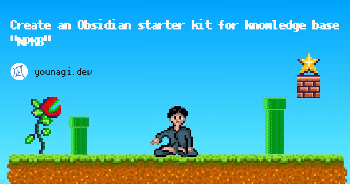 Create an Obsidian starter kit for knowledge base "NPKB"